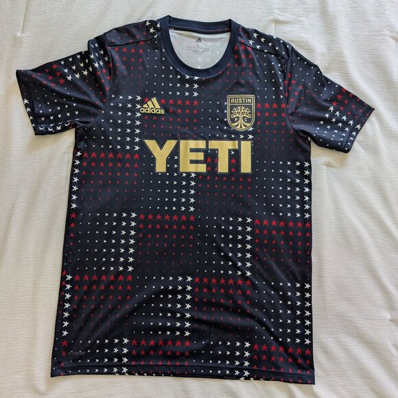 adidas | Shirts | Authentic Mens Austin Fc Adidas 22 Americana Prematch ...